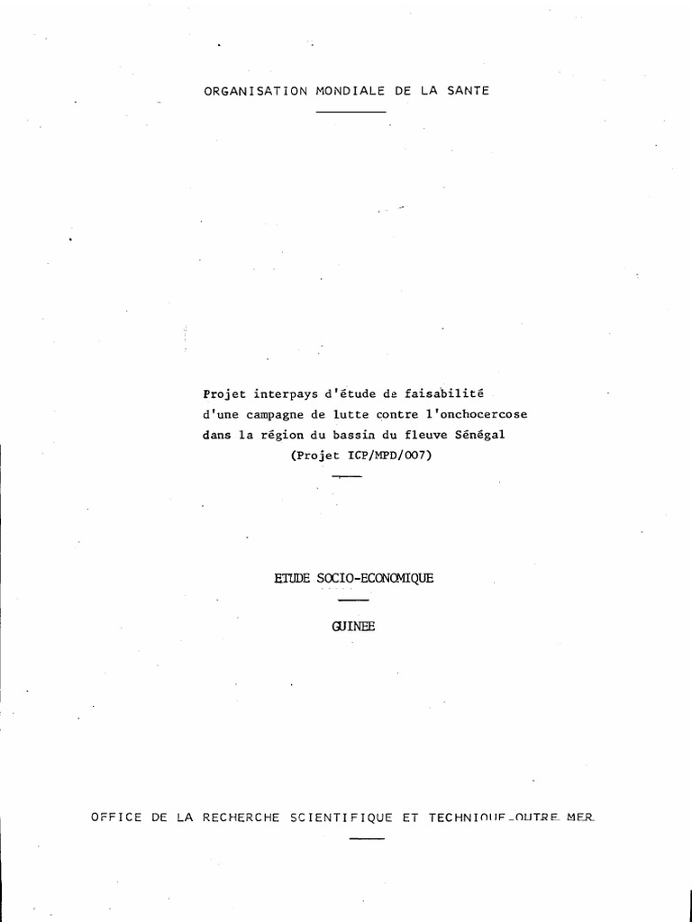 Organisation Mondiale de La Sante | PDF
