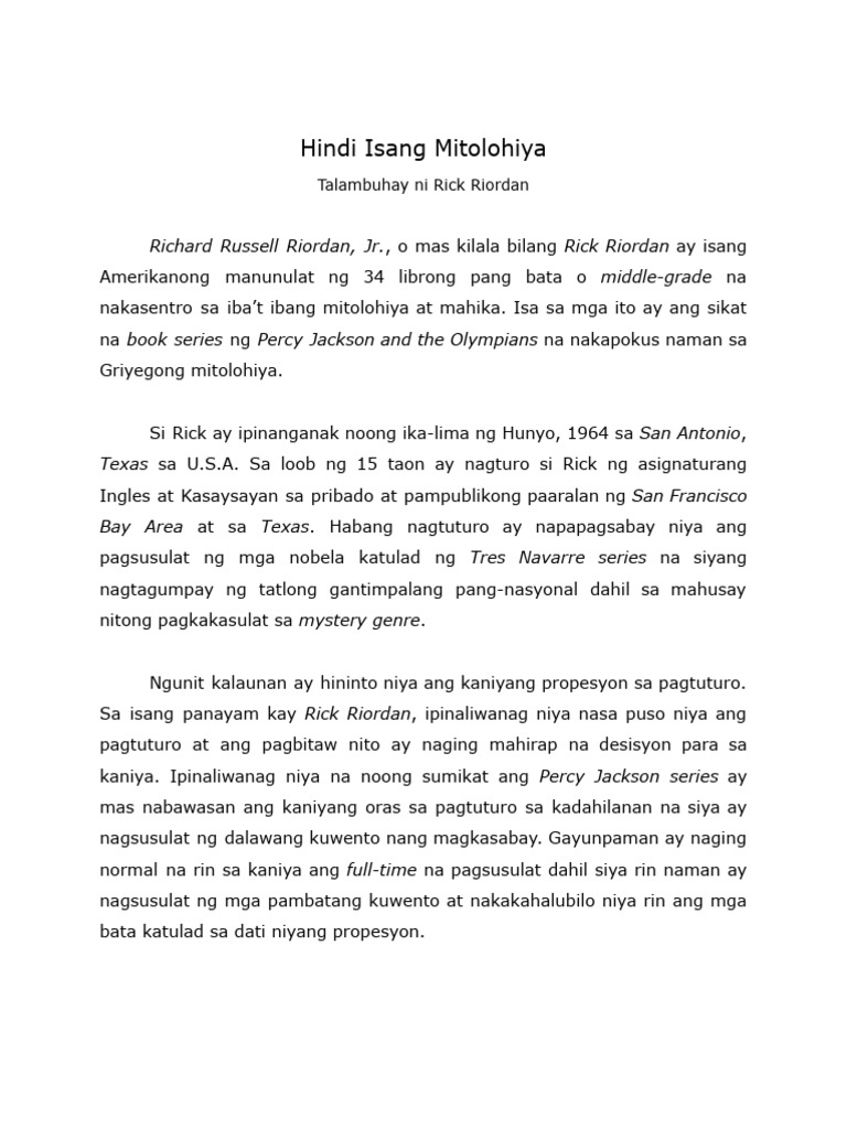 Filipino Essay | PDF