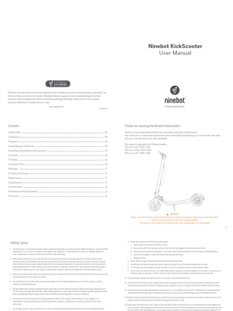 E22 E25 E45 User Manual | PDF | Battery Charger | Vehicles