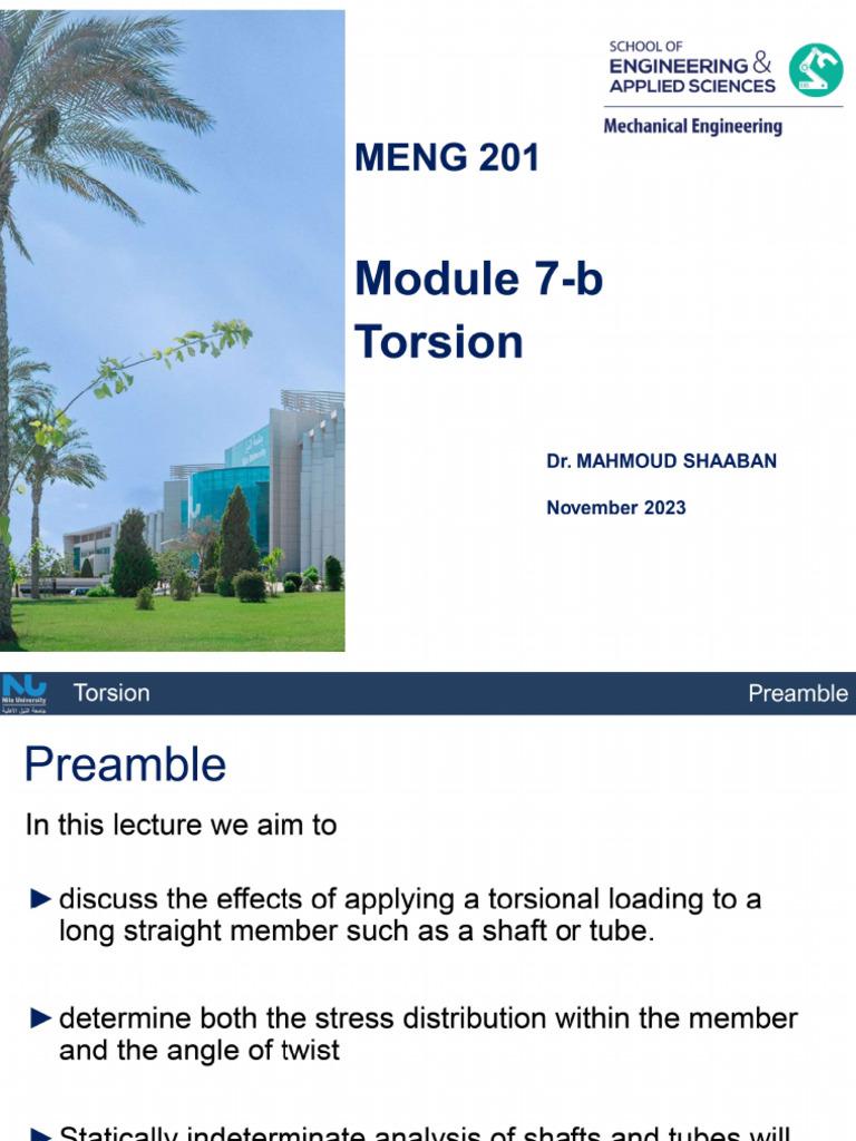 Lecture 7b - Torsion | PDF