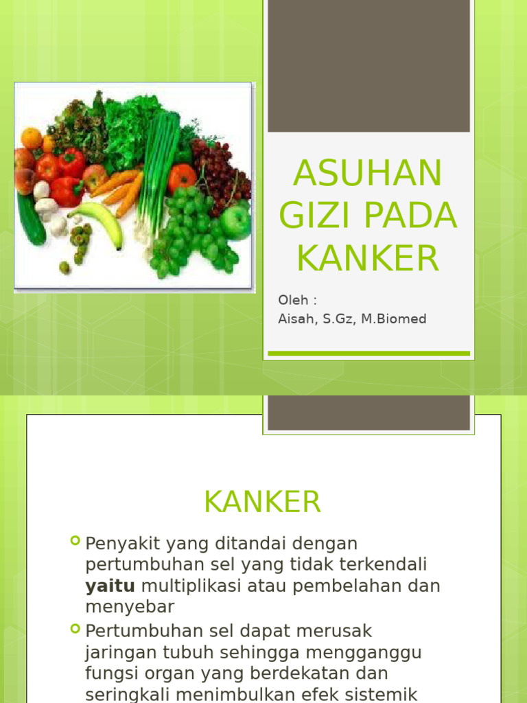 Asuhan Gizi Pada Kanker | PDF