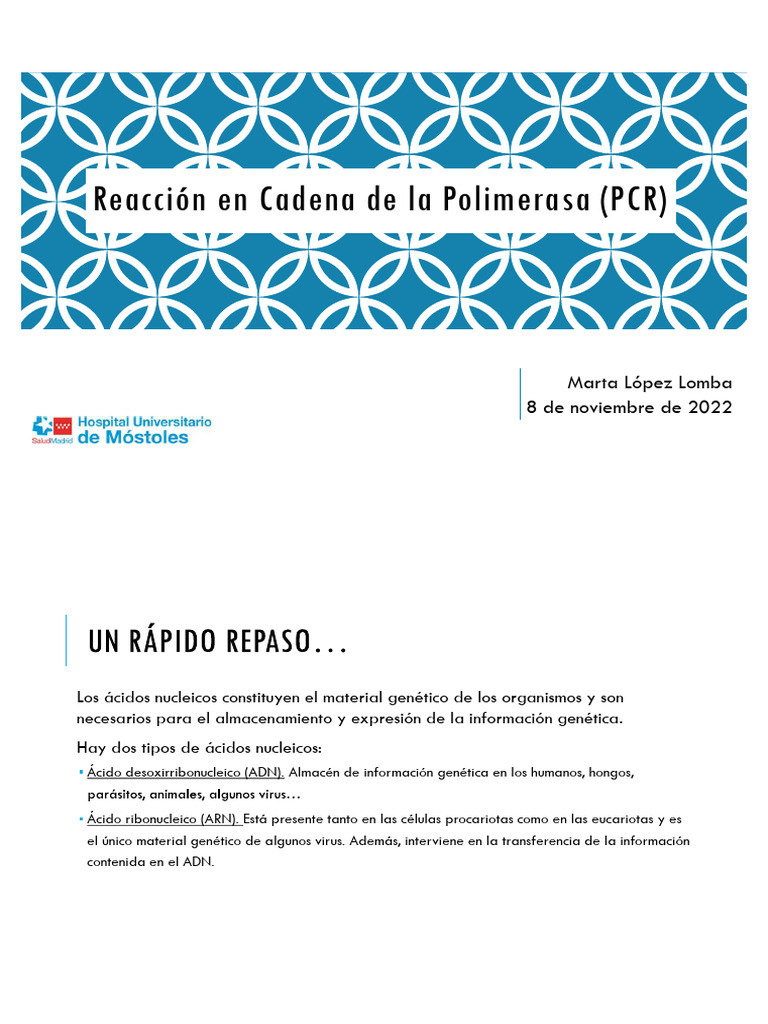 Guía Completa de la Técnica PCR | PDF | Reacción en cadena de la ...