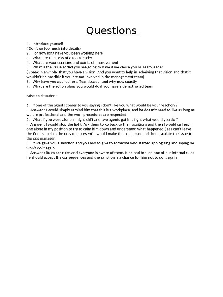 Questions and Notes | PDF