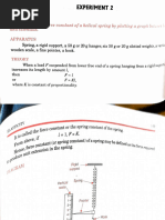 Physics Lab: Spring Constant Experiment | PDF