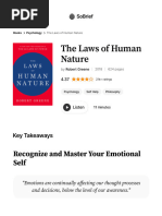 The Laws of Human Nature (Main) by Robert Greene WHSmith | PDF | Human ...