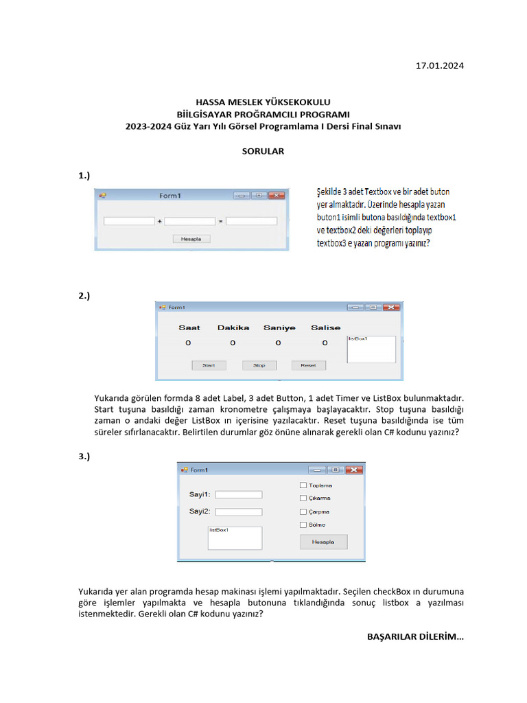 Gorsel Programlama I | PDF