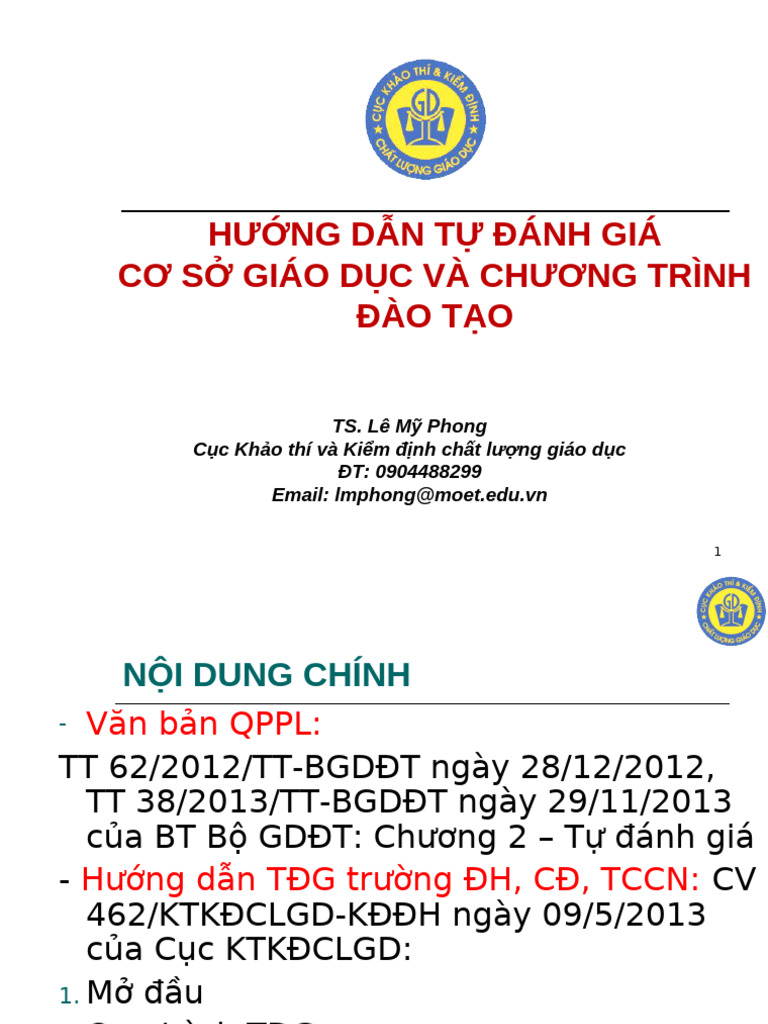 4 HD Tu Danh Gia CSGD Va CTDT 26 6 | PDF