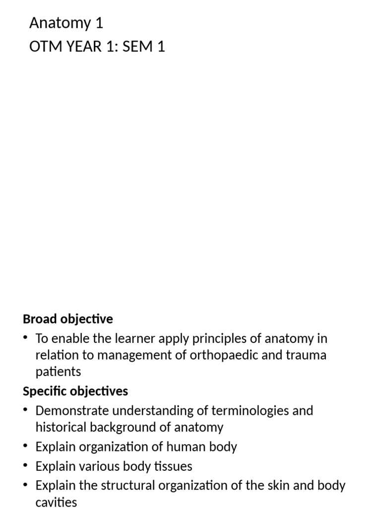 Introduction to Anatomy 1 | PDF | Bone | Axon