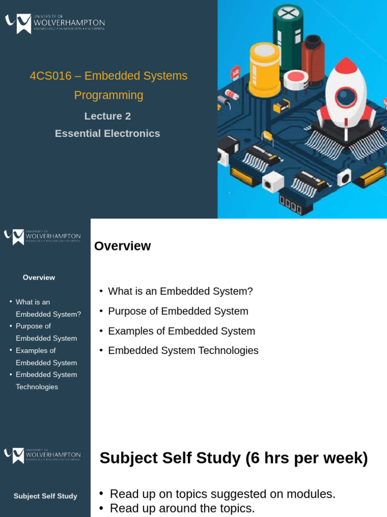 4CS016EmbeddedSystemsWeek21 90187 | PDF | Embedded System | Microcontroller