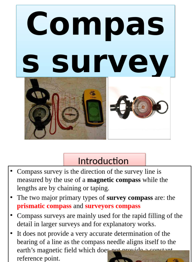 Compass survey | PDF | Surveying | Compass