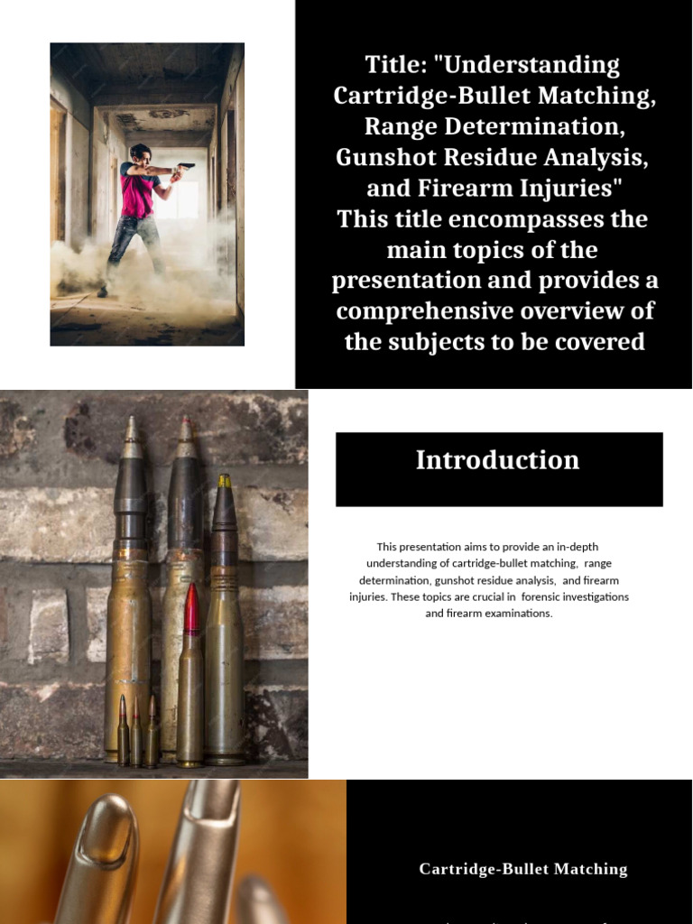 Forensic Firearm Analysis Techniques | PDF | Forensic Science | Techniques