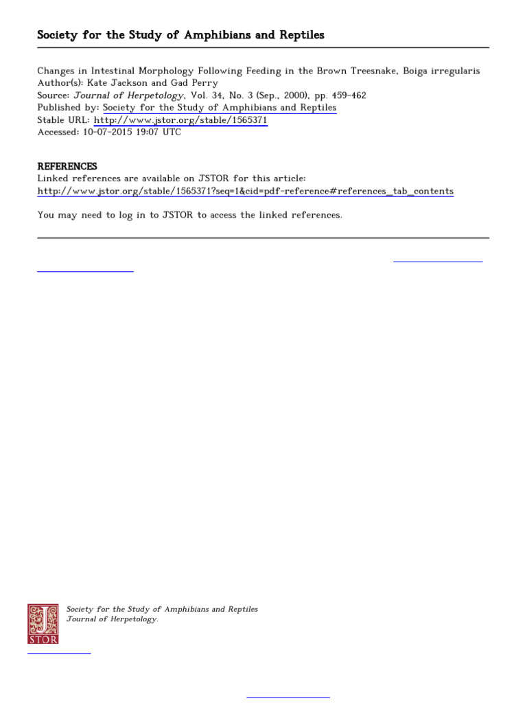 Jackson, Perry - 2000 - Changes in Intestinal Morphology Following ...