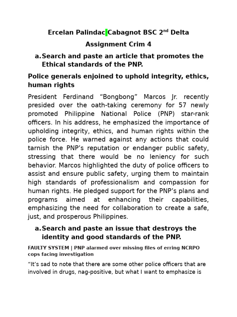 Crim4 Assignment | PDF | Crimes | Crime & Violence