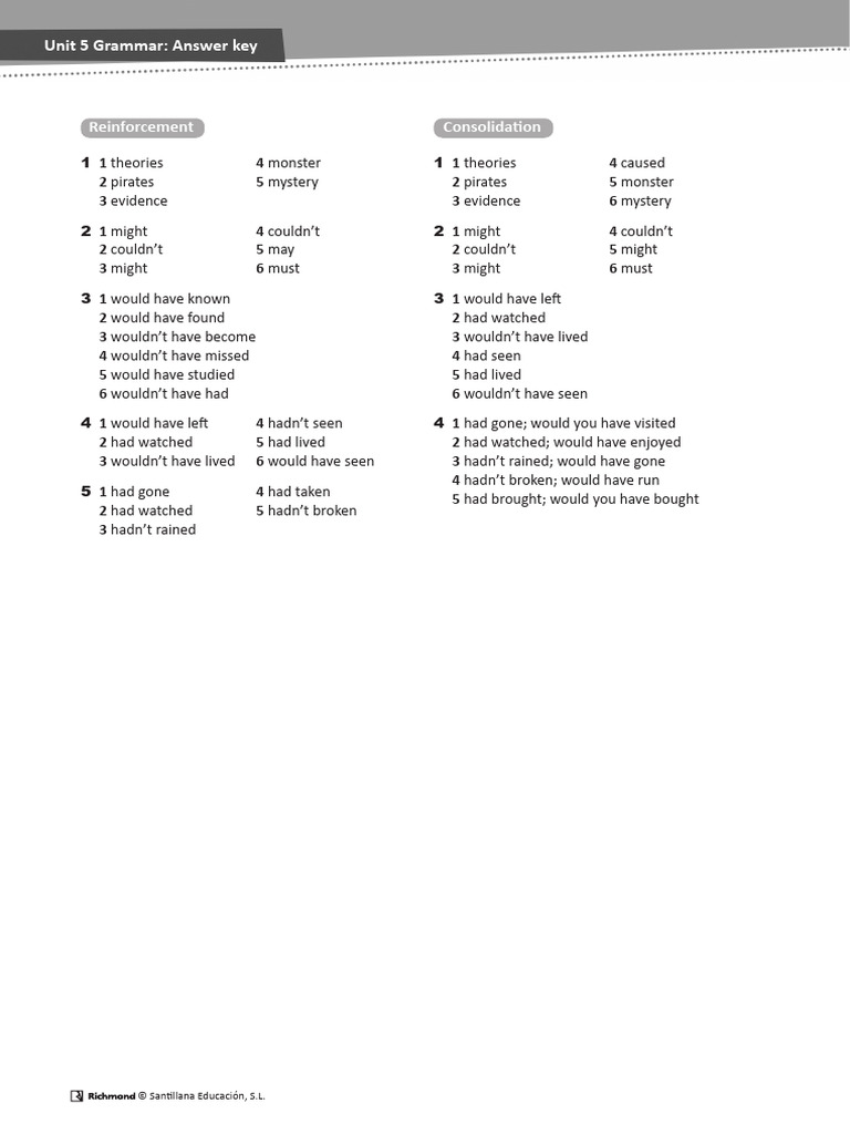New Frontiers 4 Unit 5 Answer Key | PDF