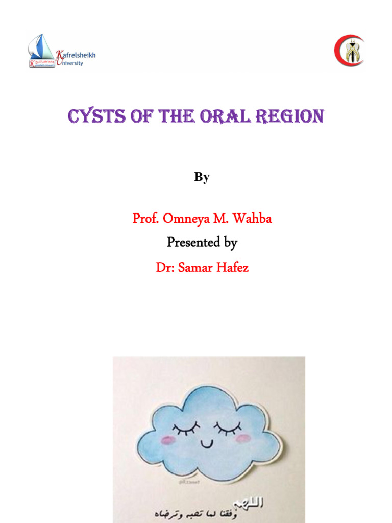 Oral Region Cysts: Types and Definitions | PDF