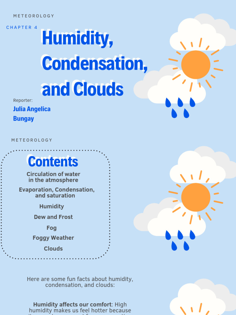 Humidity, Condensation, and Clouds - 20241007 - 191222 - 0000 | PDF ...