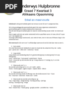 Intensive Form For Afrikaans | PDF
