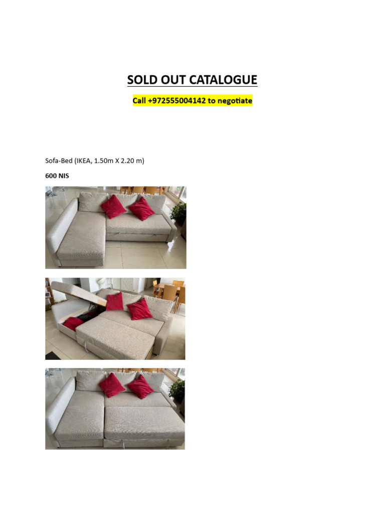 Sold Out Catalogue | PDF