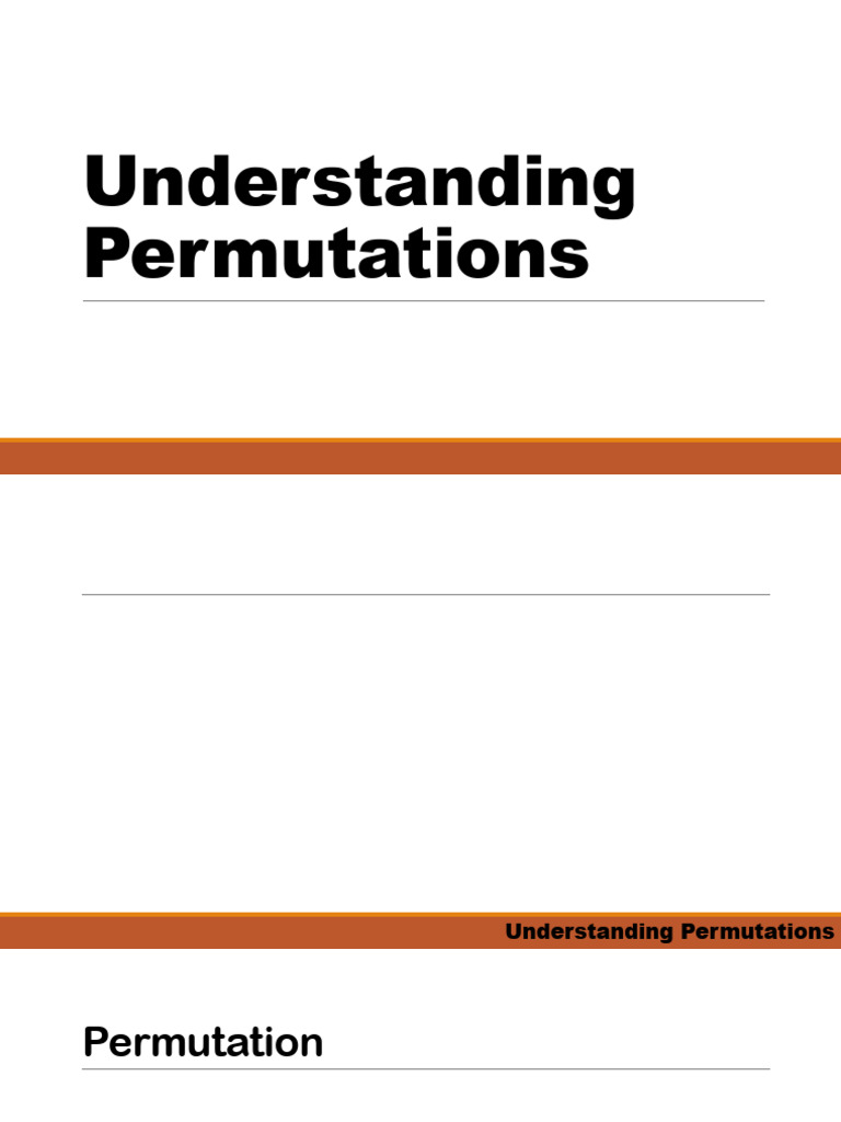Permutations Explained with Examples | PDF | Permutation | Mathematical Analysis