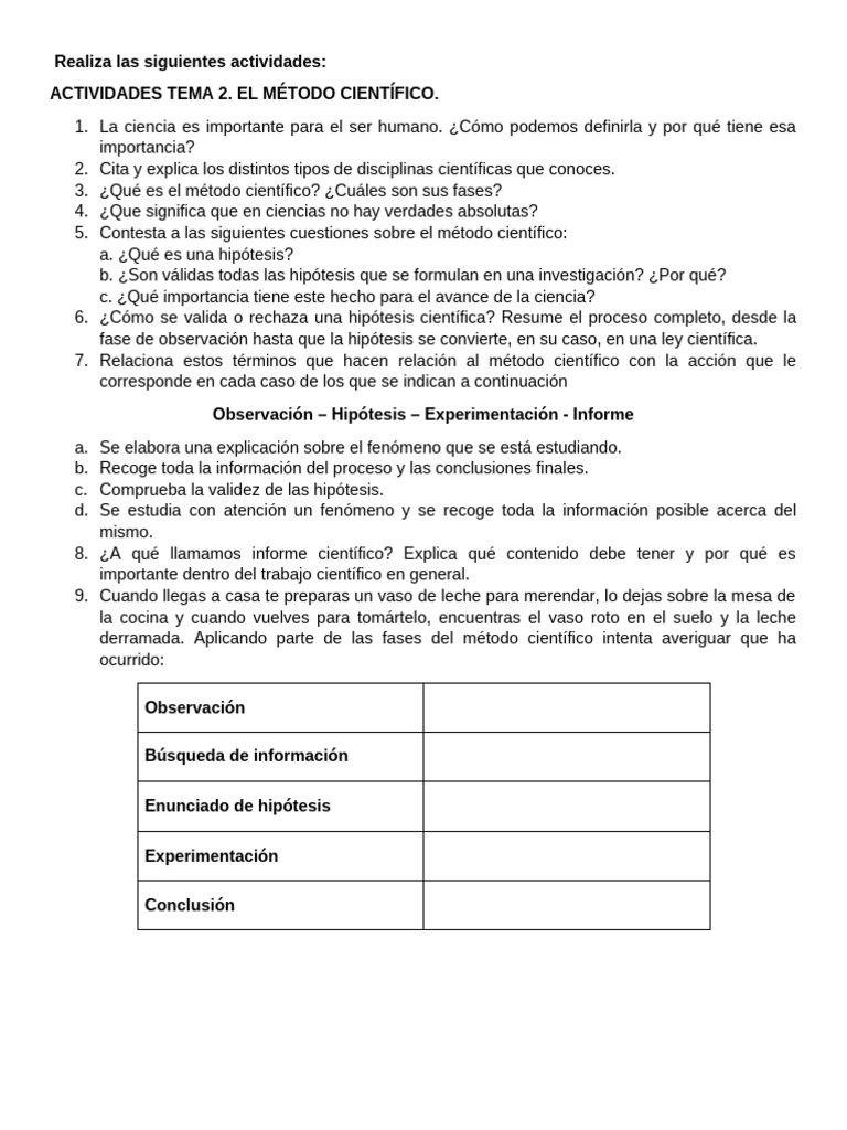 Act Tema 1 y 2 | PDF