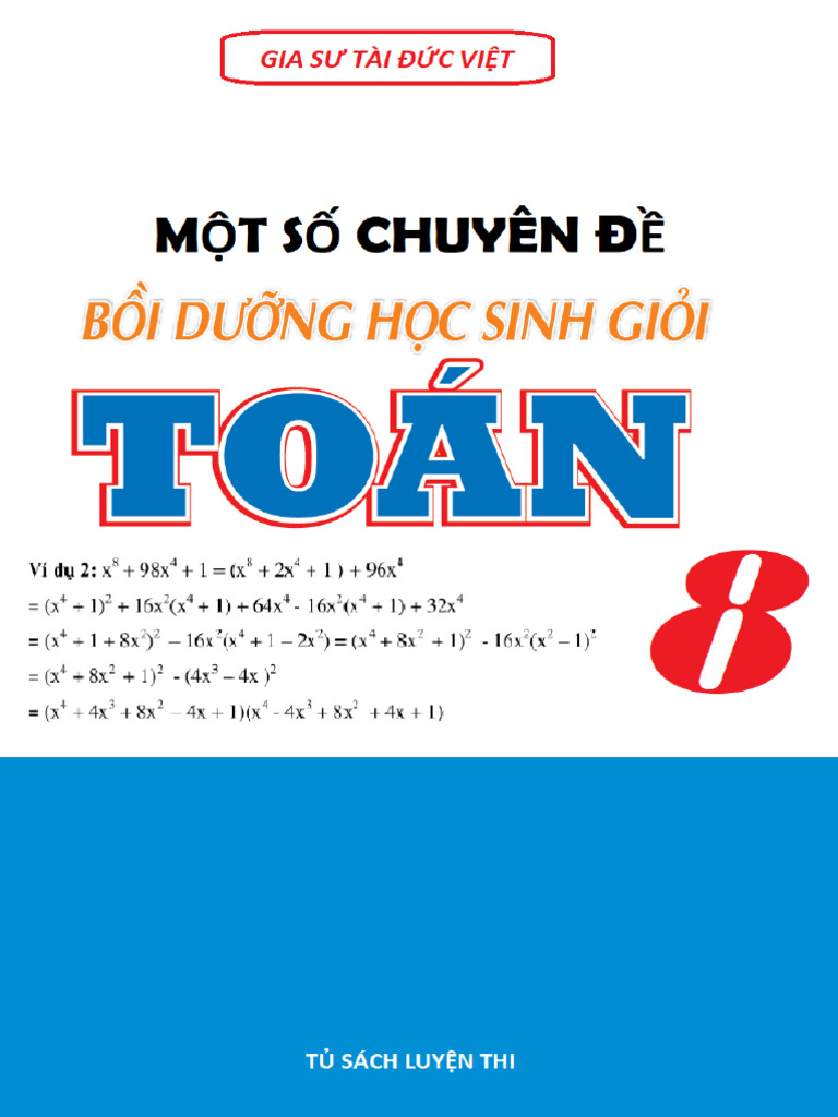 (SACHHOC - Com) Mot So Chuyen de Boi Duong Hoc Sinh Gioi Toan 8 | PDF