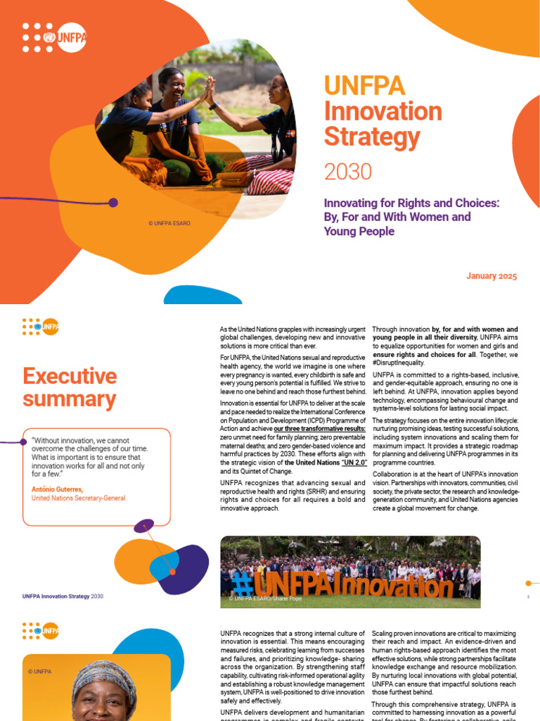 UNFPA Innovation Strategy 2030 | PDF | Innovation | United Nations ...