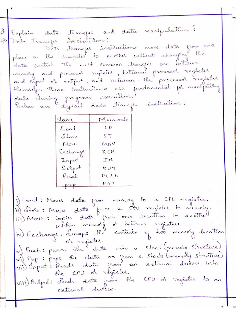 Instruction Code, Comp Registers, Data Manipulation | PDF