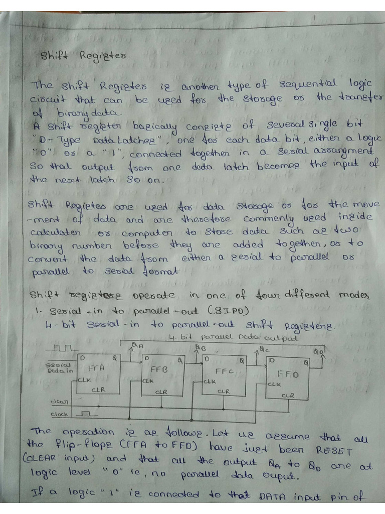 Shift Register, Counters, IC | PDF