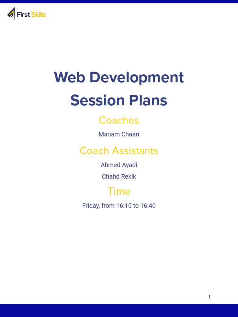 Session-N1 | PDF | Html | Web Development