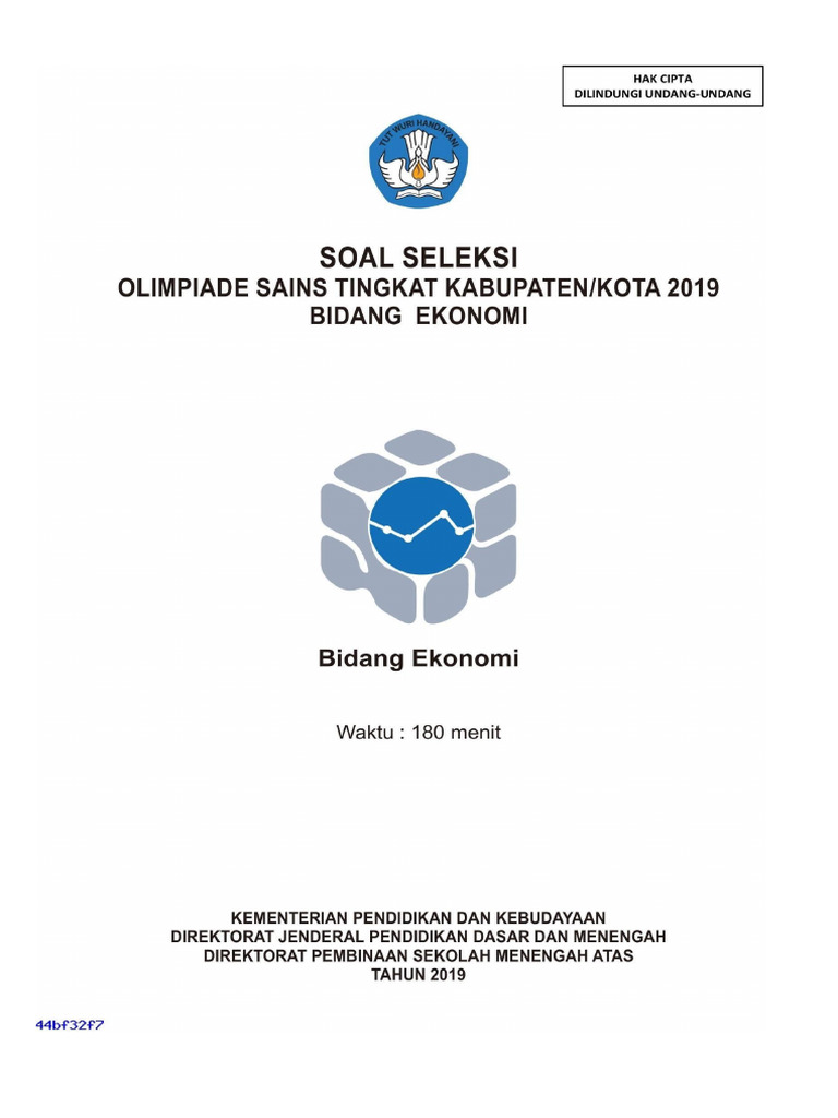 Soal OSK Ekonomi SMA 2019 | PDF