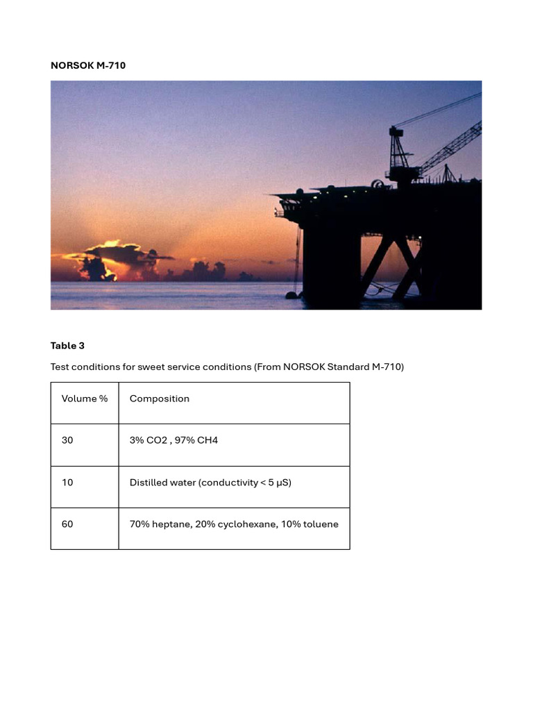 NORSOK M-710 Trelleborg | PDF