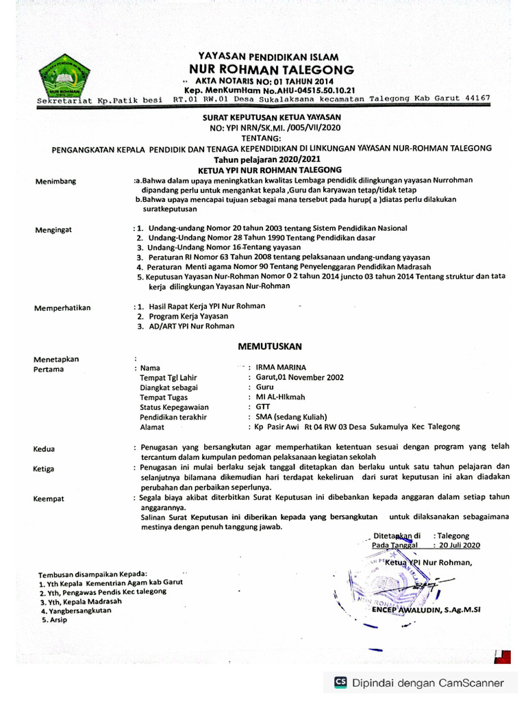 SK Irma Marina | PDF