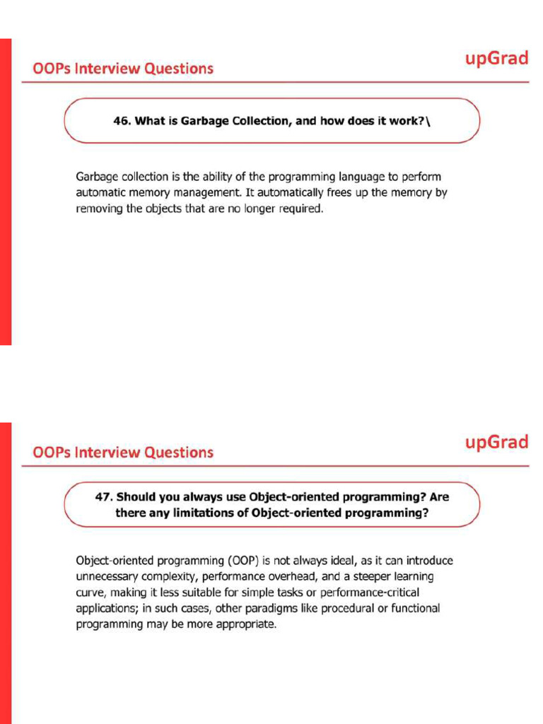 Top 50 OOPs Interview Questions & Answers _ Object Oriented Programming Interview Questions 30 ...