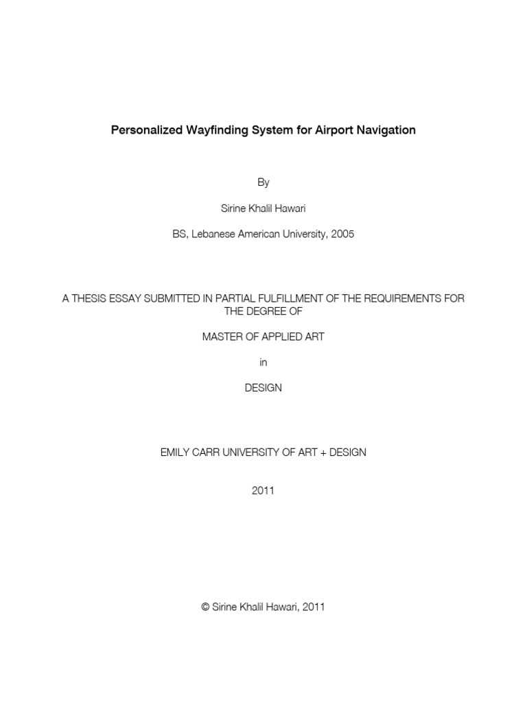 Personalized Wayfinding System For Airpo | PDF