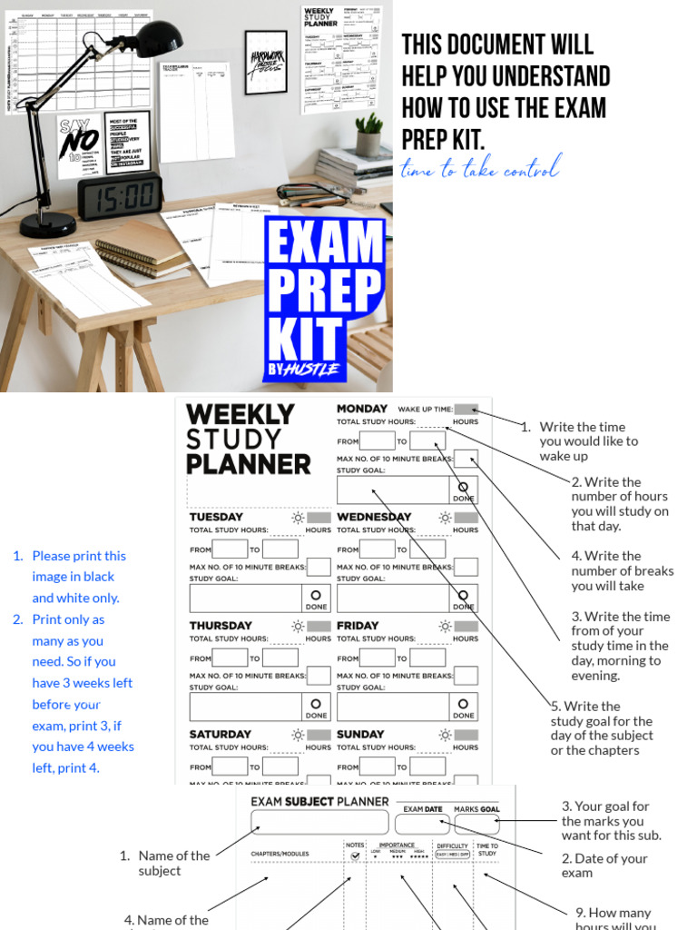 How To Use EXAM PREP KIT Hustle | PDF