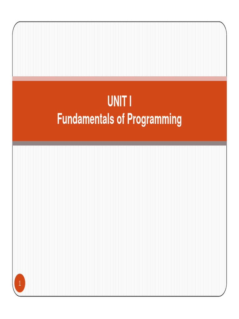 1.5 Fundamentals of Programming | PDF | Programming Paradigms | Proposition