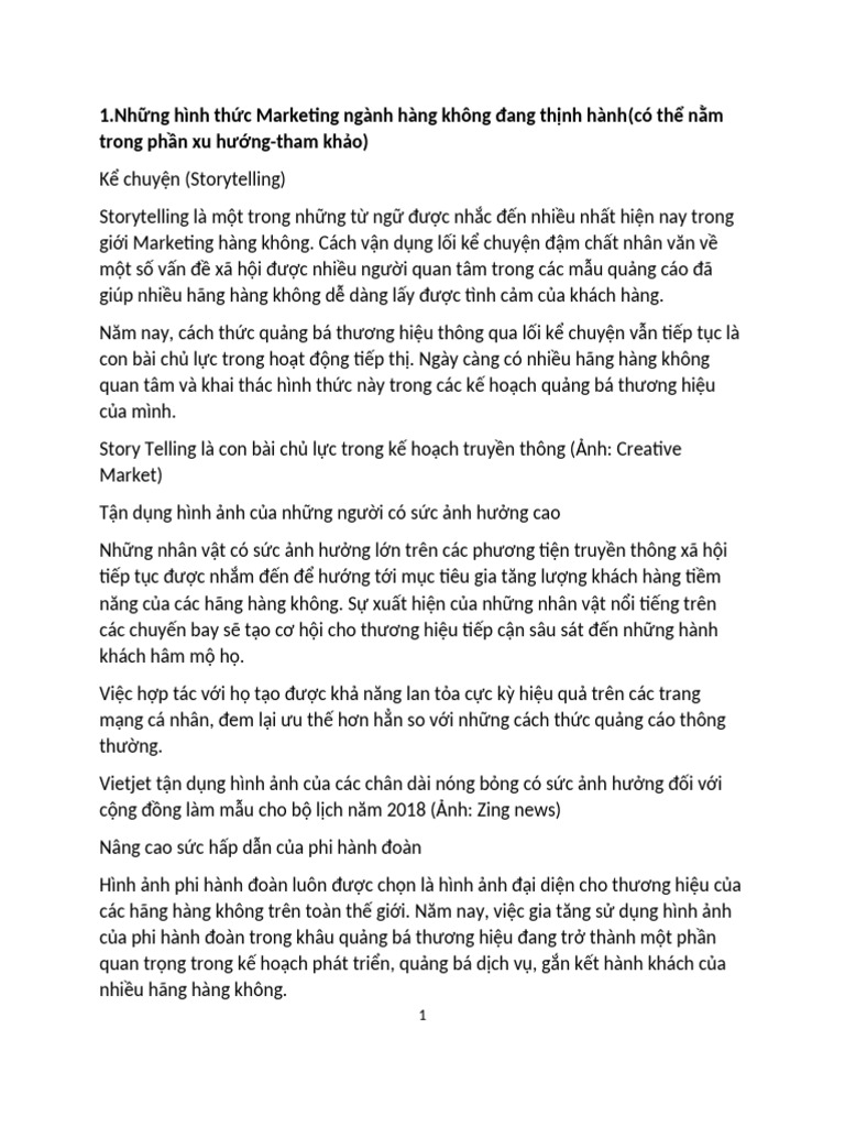 MKT-HÀNG-KHÔNG | PDF