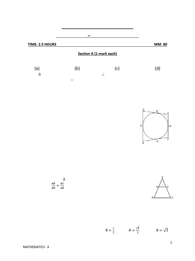 1738656804paper 23 06. Cbse2018 Mathematics - Question Paper - x (o.7 ...