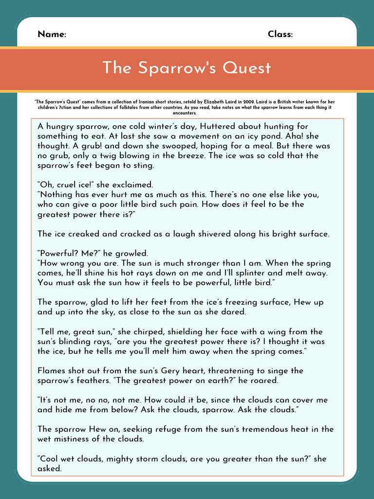 The Sparrow's Quest for Power | PDF