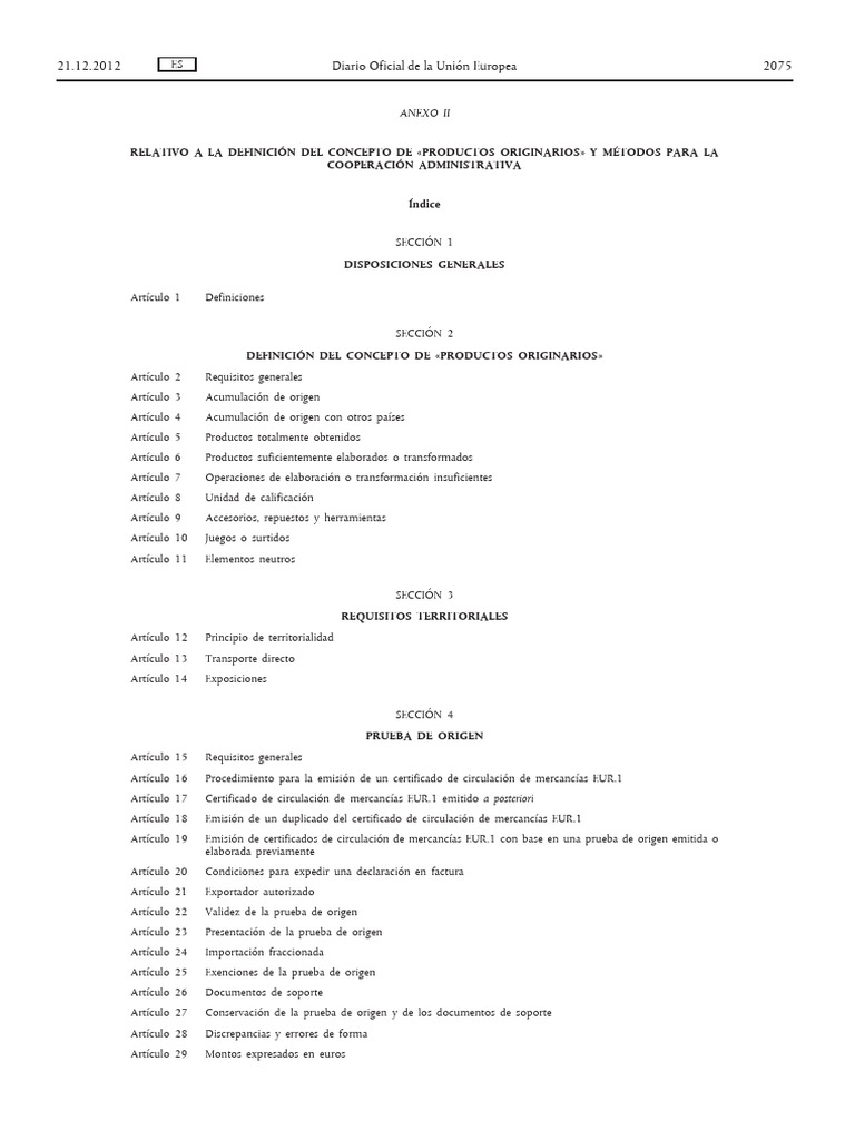 Anexo Ii | PDF | aduana