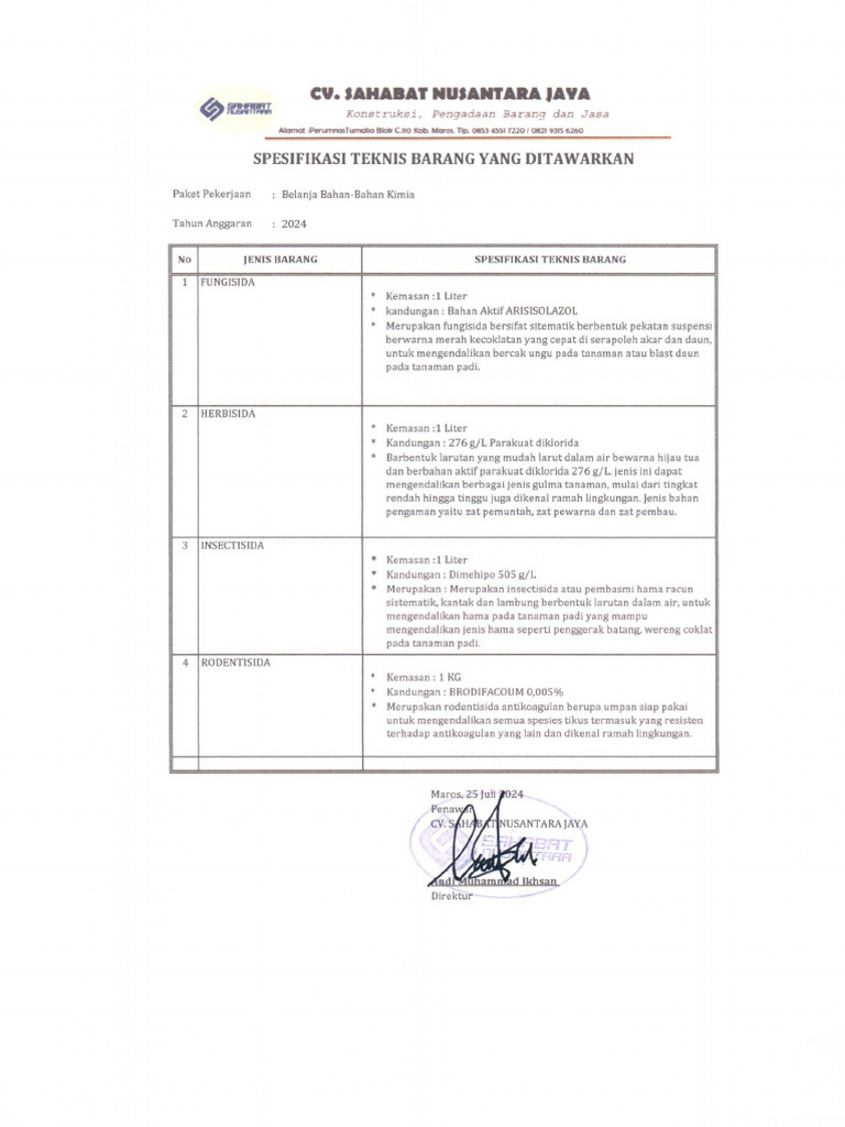 Spesifikasi Pdf