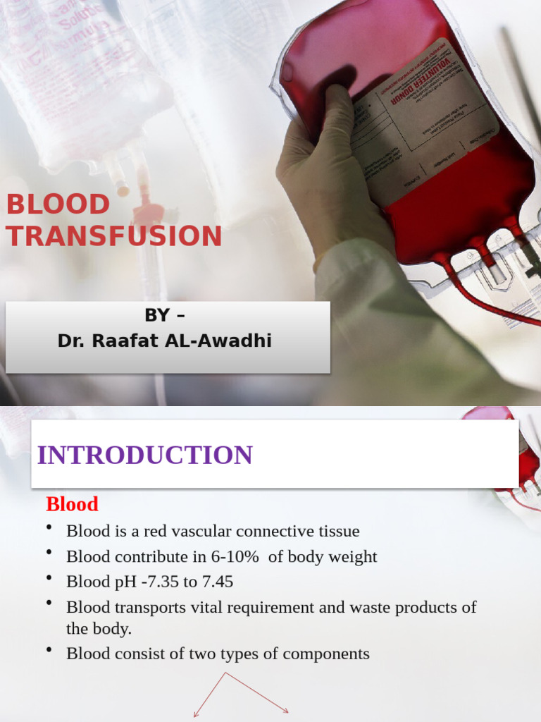 Blood Transfusion | PDF | White Blood Cell | Blood