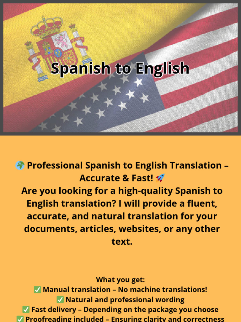 Professional Spanish to English Translation | PDF