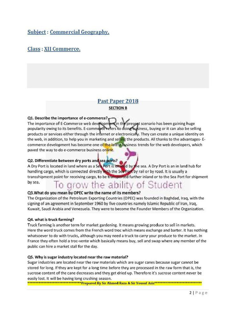 cg solved 2018 and 2017 | PDF