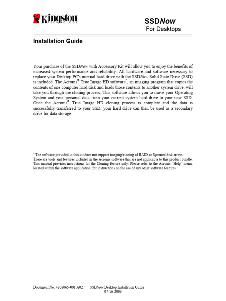 kingston install ssd SNM225S2B_deskinstall | PDF | Bios | Booting