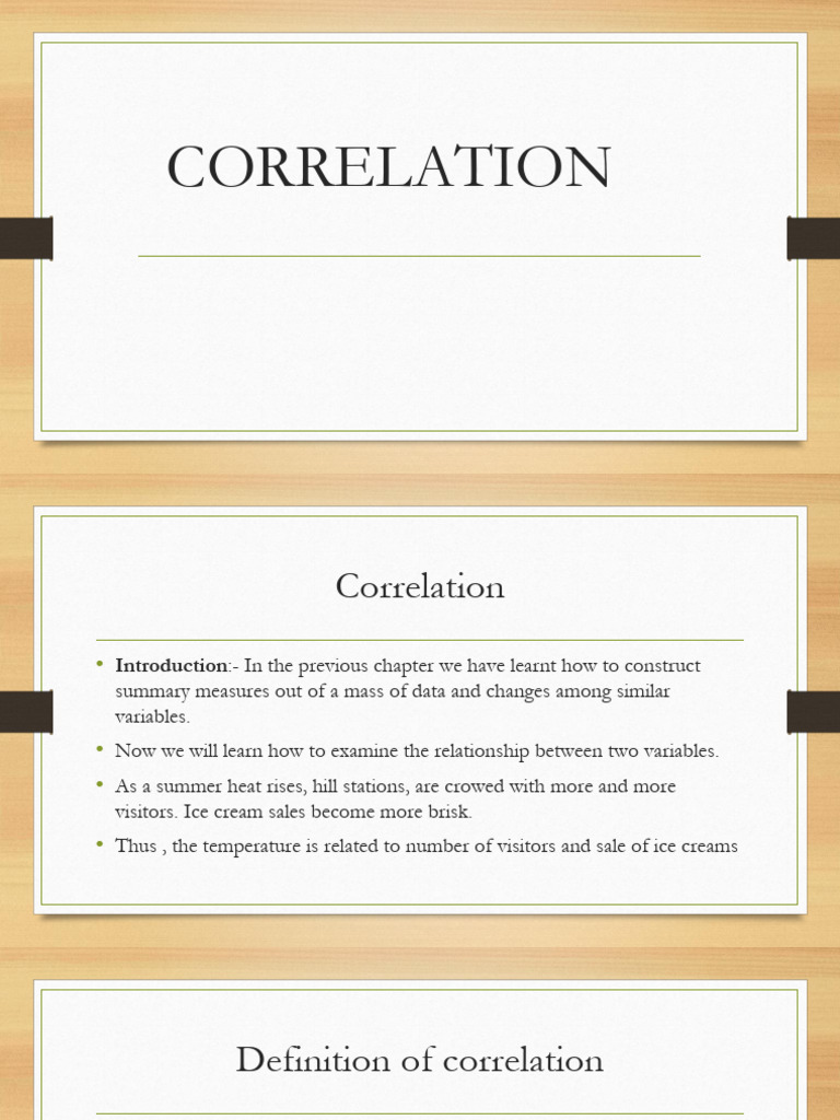 Correlation Teaching Resource | PDF