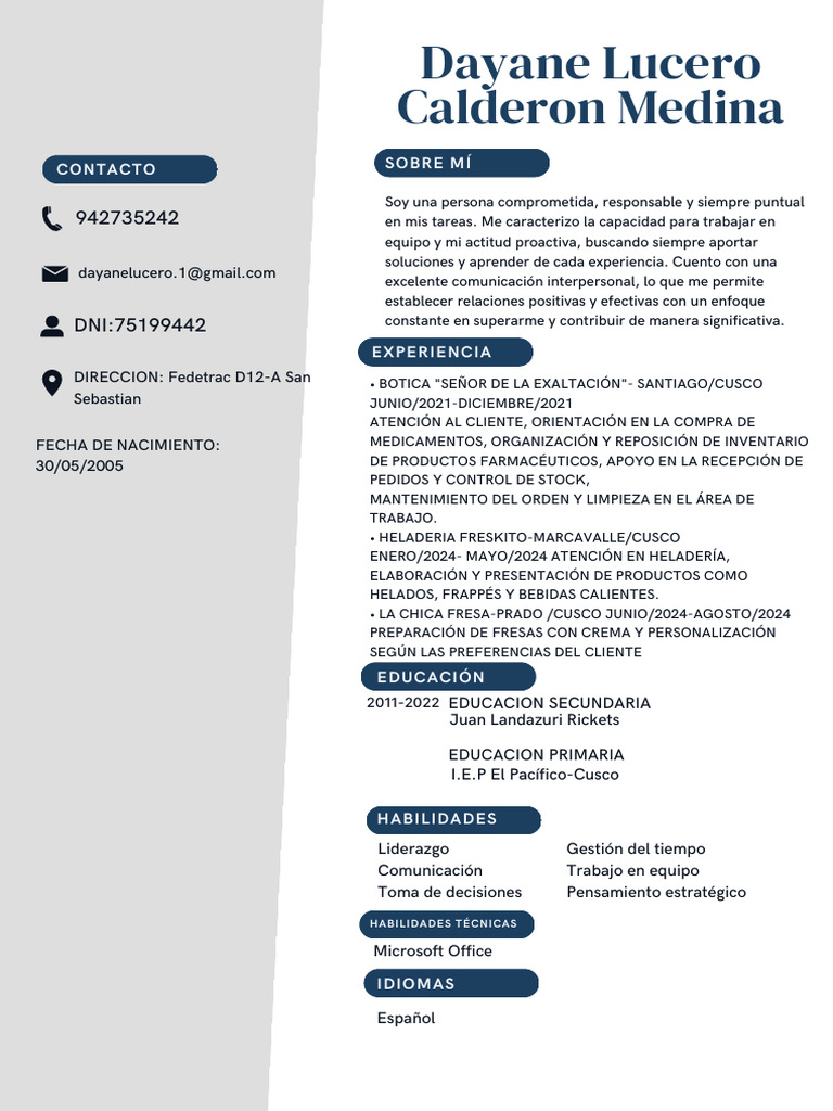 Curriculum Vitae Day an e Lucero | PDF | Cognición | Aprendizaje