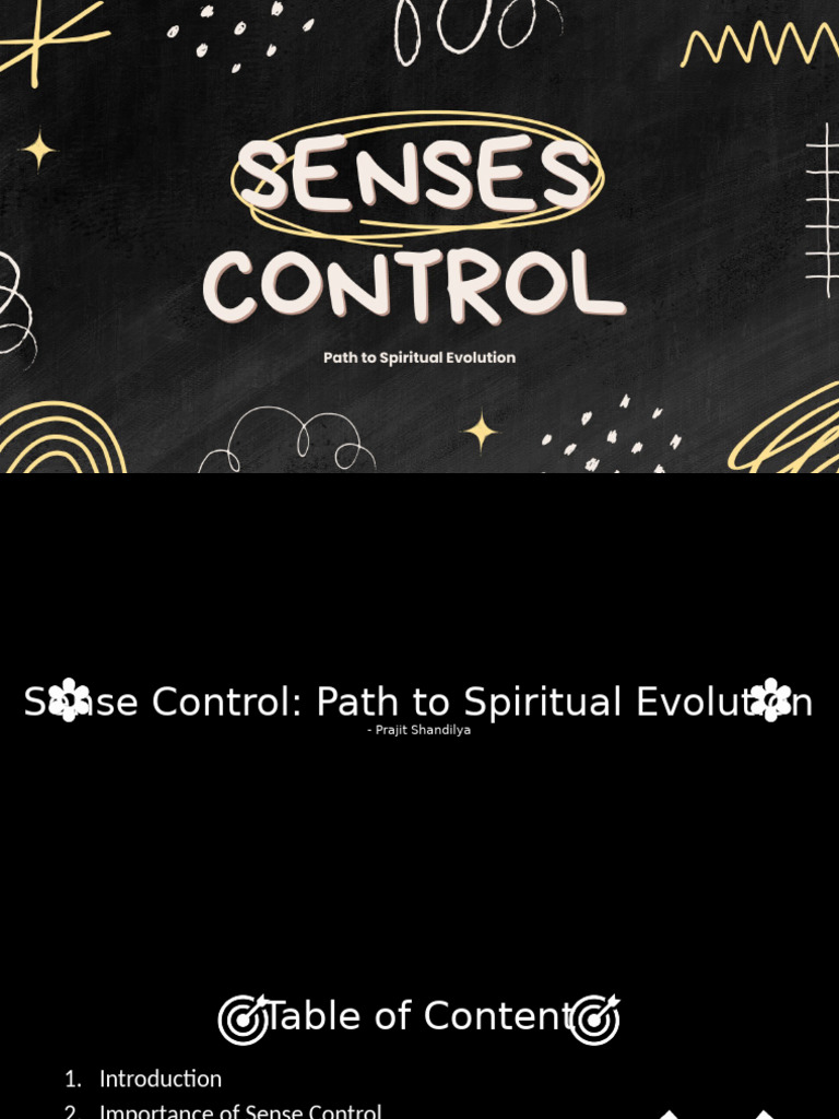 Sense Control | PDF | Spirituality | Virtue