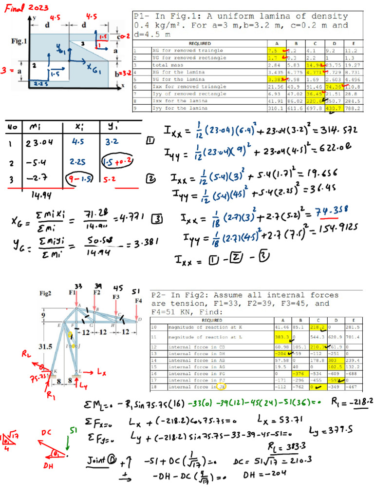 F23-Main Final Model Answer | PDF