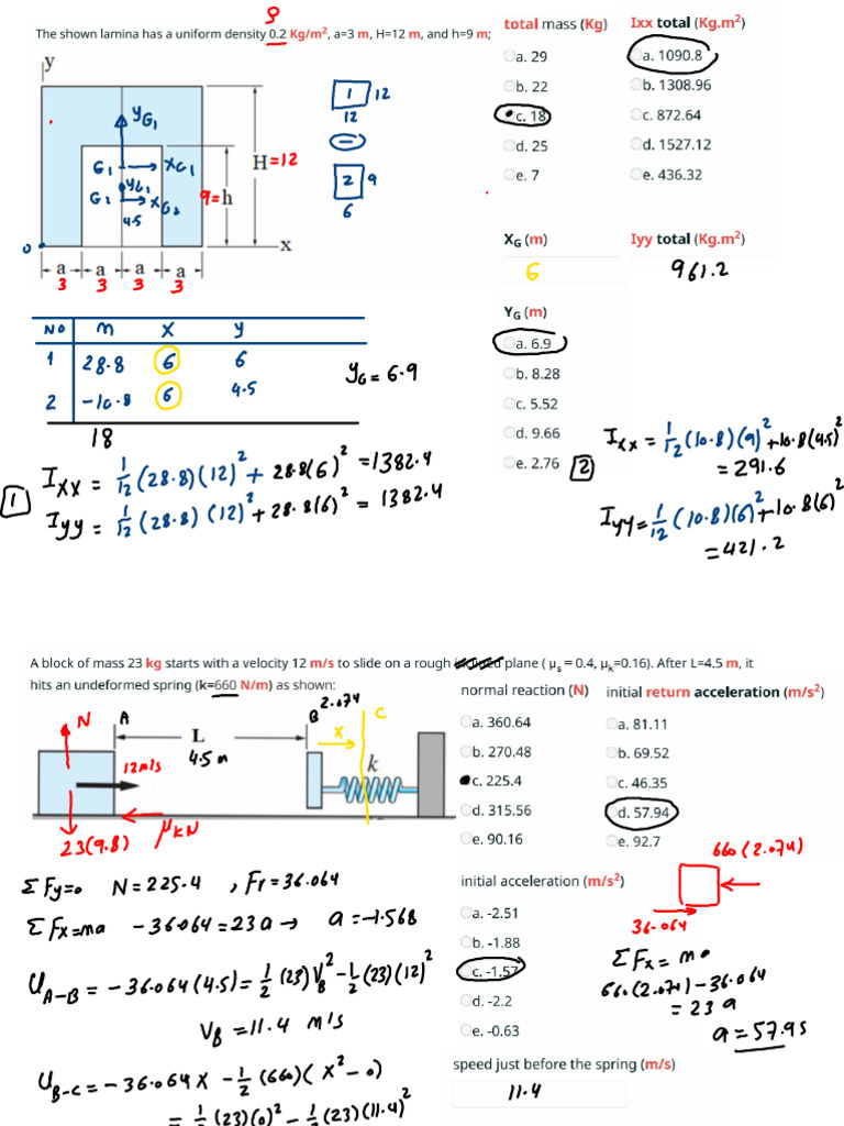 F24-MEC111 - Quiz2 Model Answer | PDF